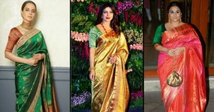 Take A Look At These Bollywood Actresses In Their Dazzling Silk Sarees ...