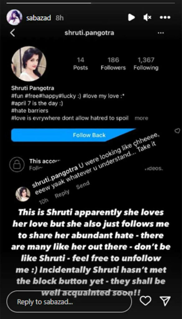 Saba Azad Sassy Reply To A Troll Who Made Fun Of Her Looks At Ali Fazal ...