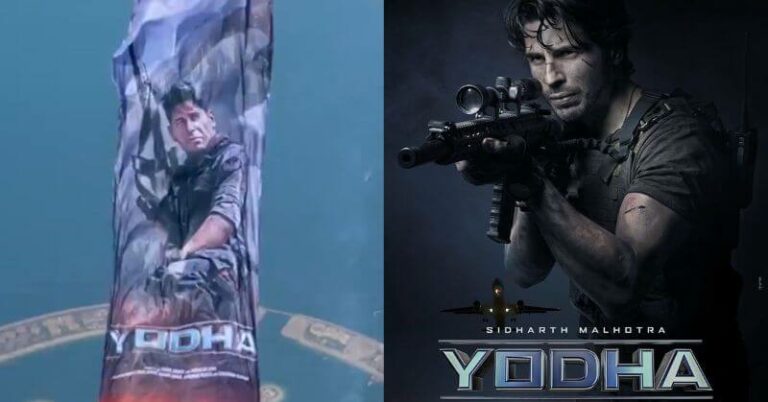 Watch Video: Sidharth Malhotra's 'Yodha' Unveils Epic Mid-Air Poster ...